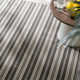 Rish Ticking Stripe Grey/Ivory Handwoven Indoor/Outdoor Rug | Birch Lane