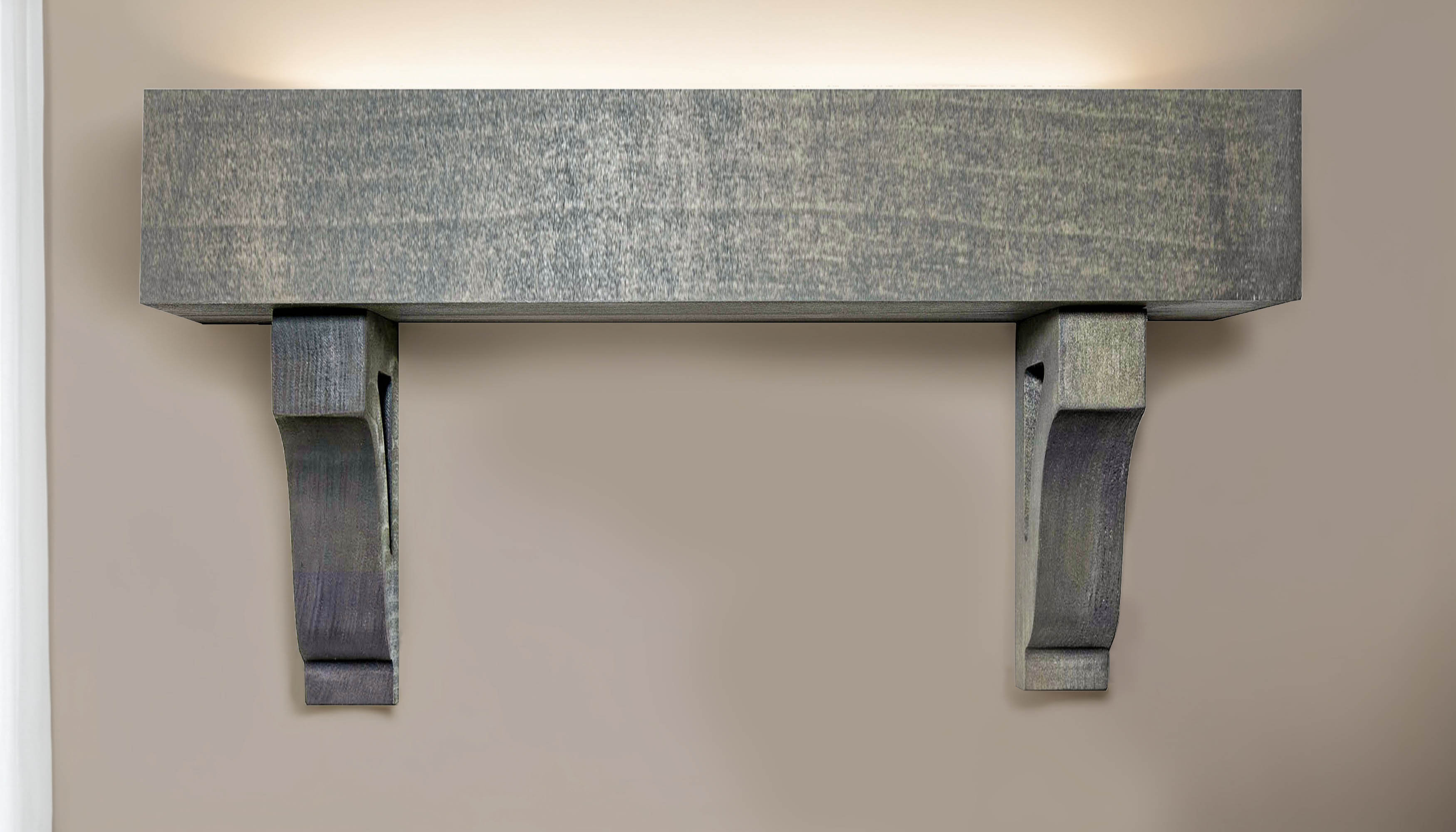 One Allium Way® Poplar Floating Shelves W/Corbels | Wayfair