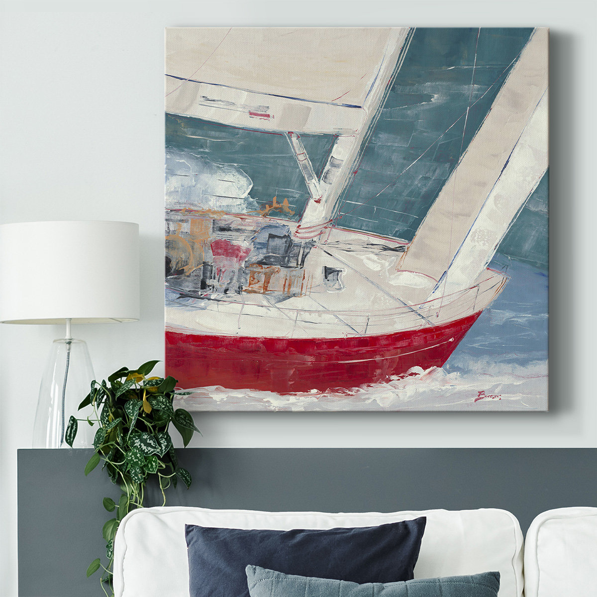 Breakwater Bay Sail to 2 - Wrapped Canvas Print | Wayfair