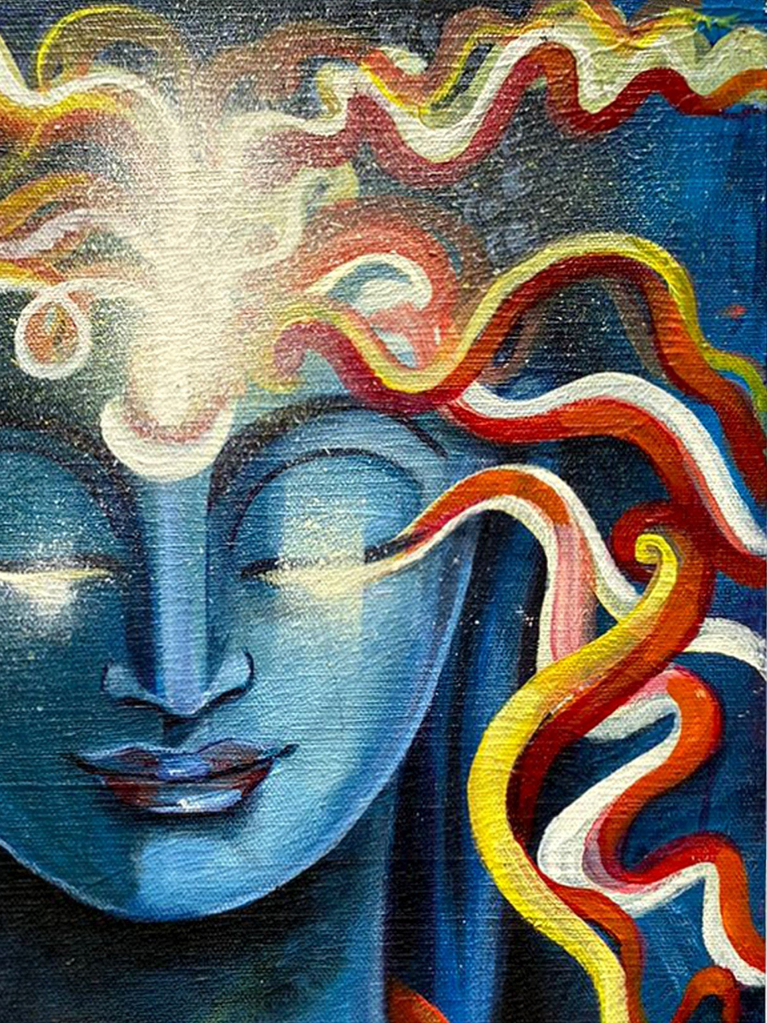 Exotic India The Enlightenment (Buddha Painting) | Acrylic Colour On ...