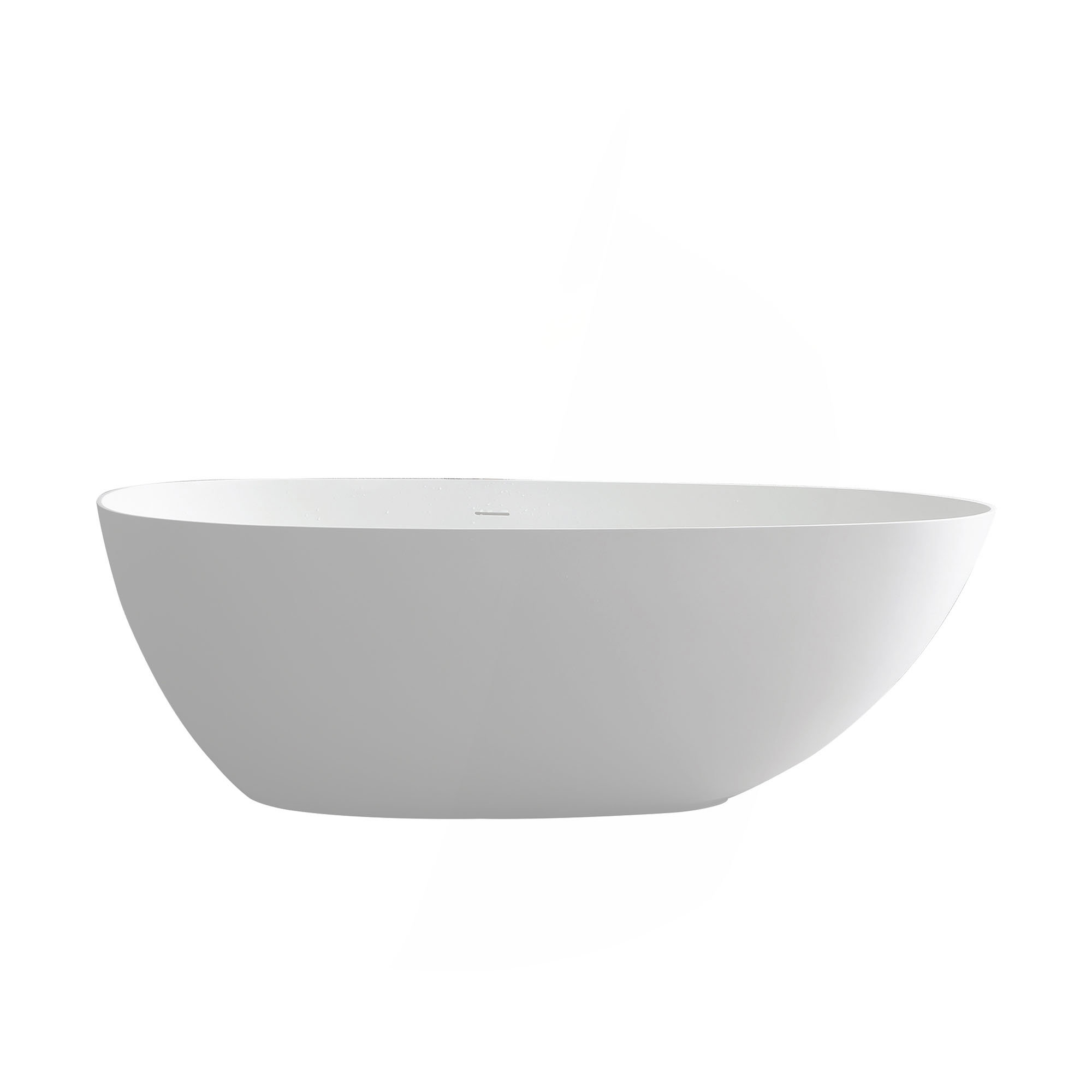 MOHAIDIANSHANG 67" Solid Surface Deep Soaking Bathtub | Wayfair