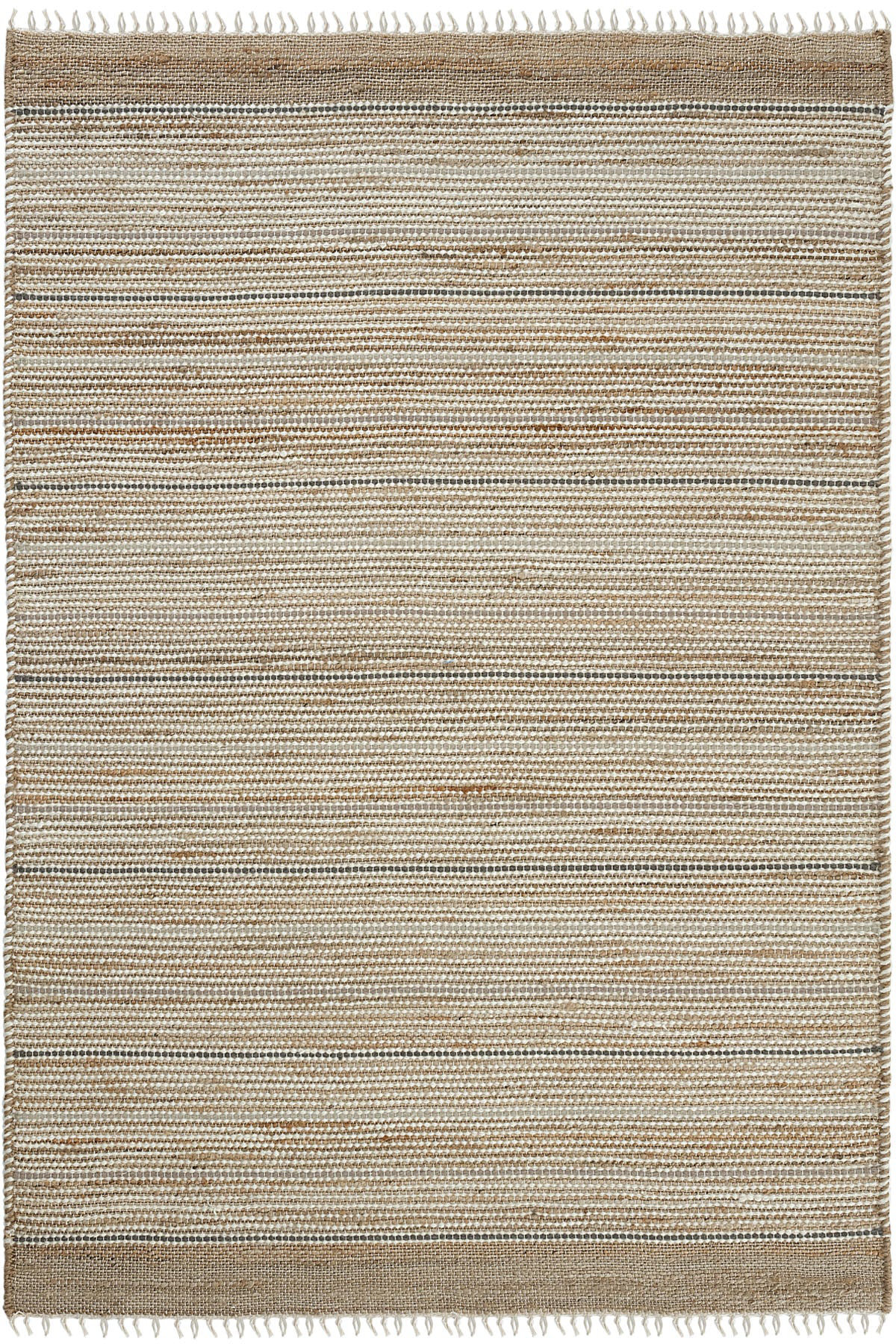 Gracie Oaks Vime Natural Gray Jute Rug | Wayfair
