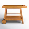 AllModern Terrace Solid Wood Bar Cart & Reviews | Wayfair
