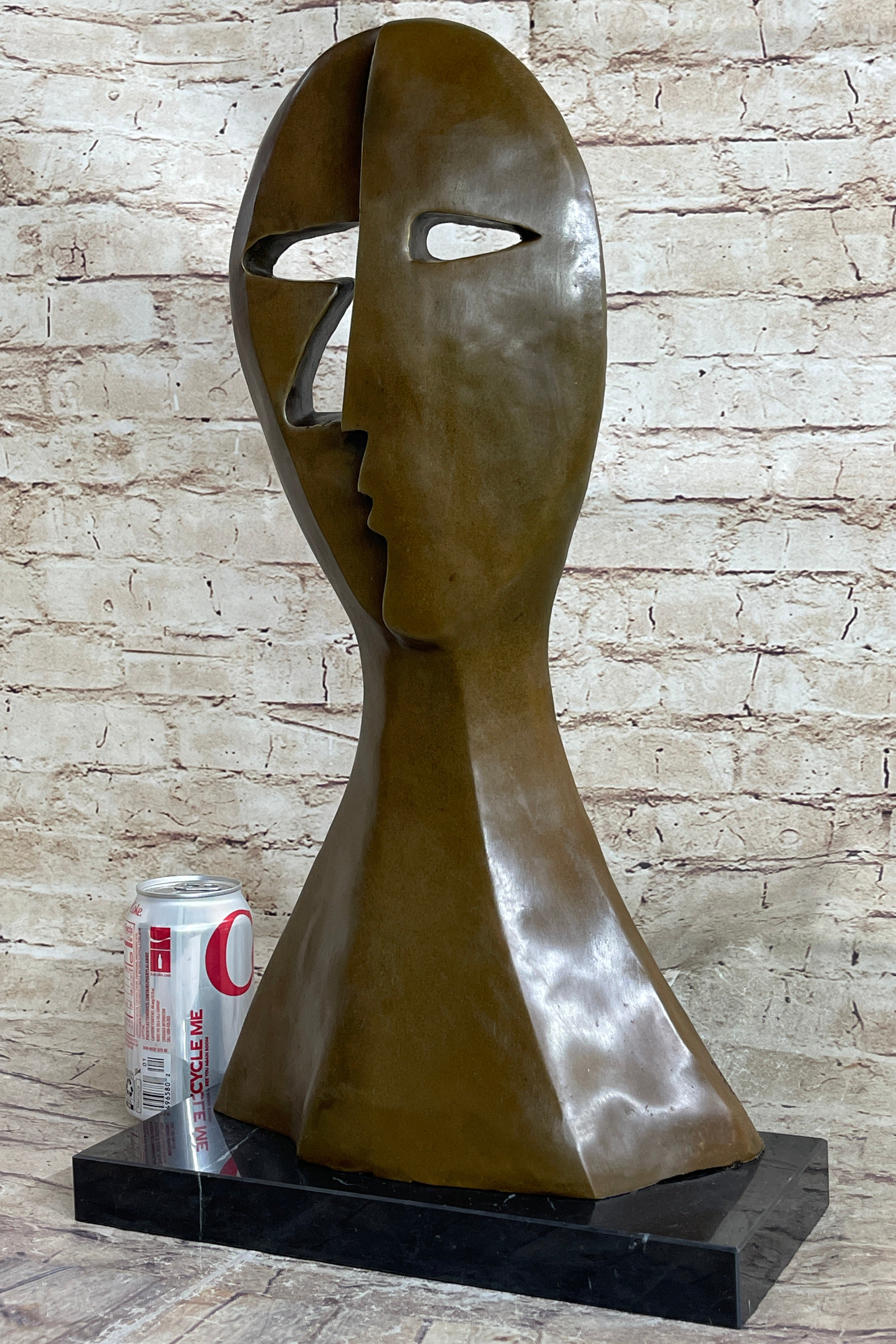 Orren Ellis Sritharan Pico Cubism Two Faces Mask Bust Sculpture Statue ...