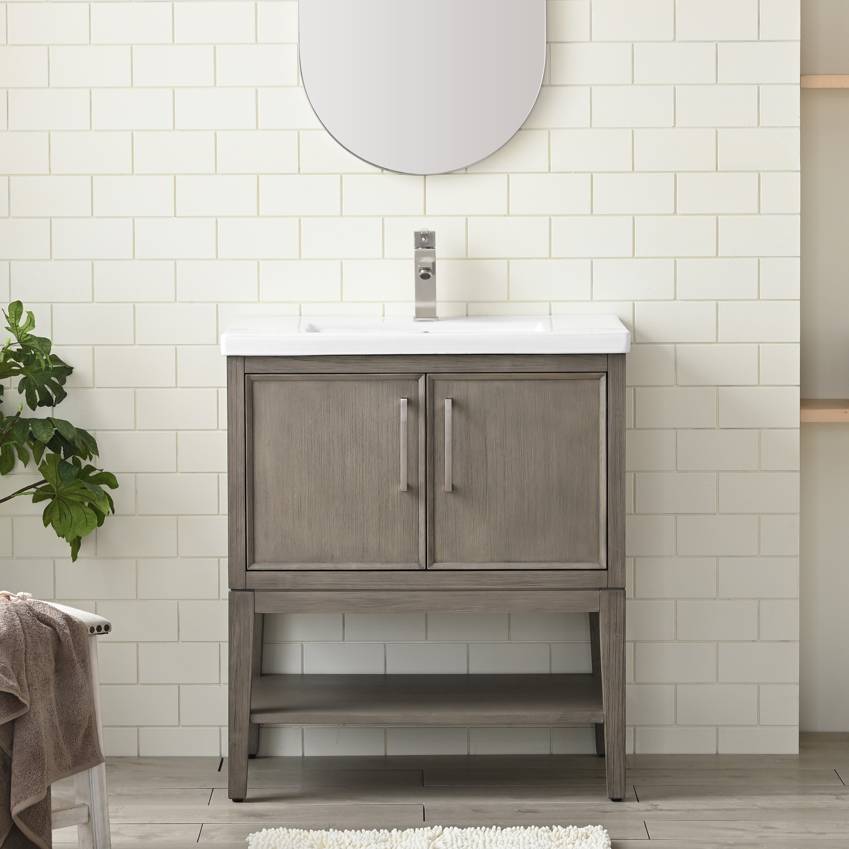 Willa Arlo™ Interiors Cheriton 30.13 Single Bathroom Vanity with Top ...