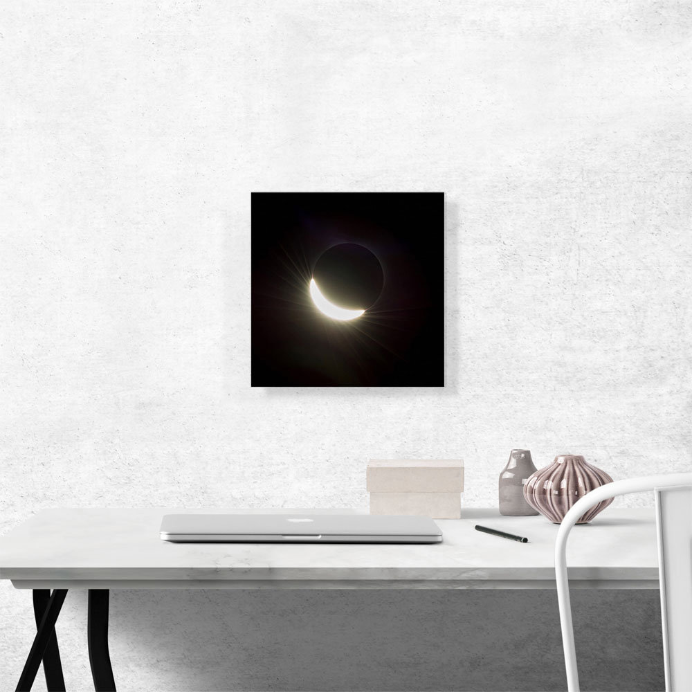 ARTCANVAS Total Solar Eclipse Moon Blocking out Sun - Wrapped Canvas ...