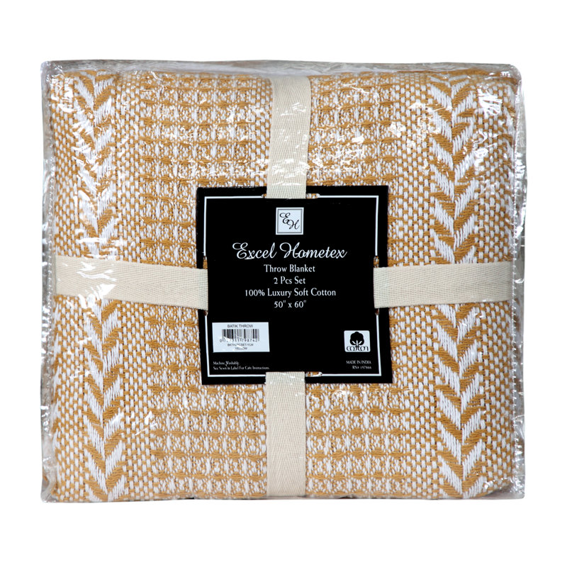 Excel Hometex Handmade Organic Throw Blanket & Reviews | Wayfair