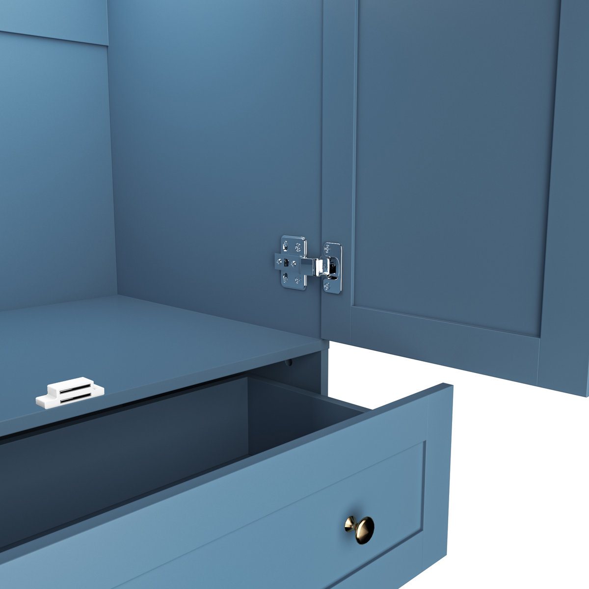 HOMEIBRO Chic Cove Shaker 2-Door Armoire With Drawers & Reviews | Wayfair