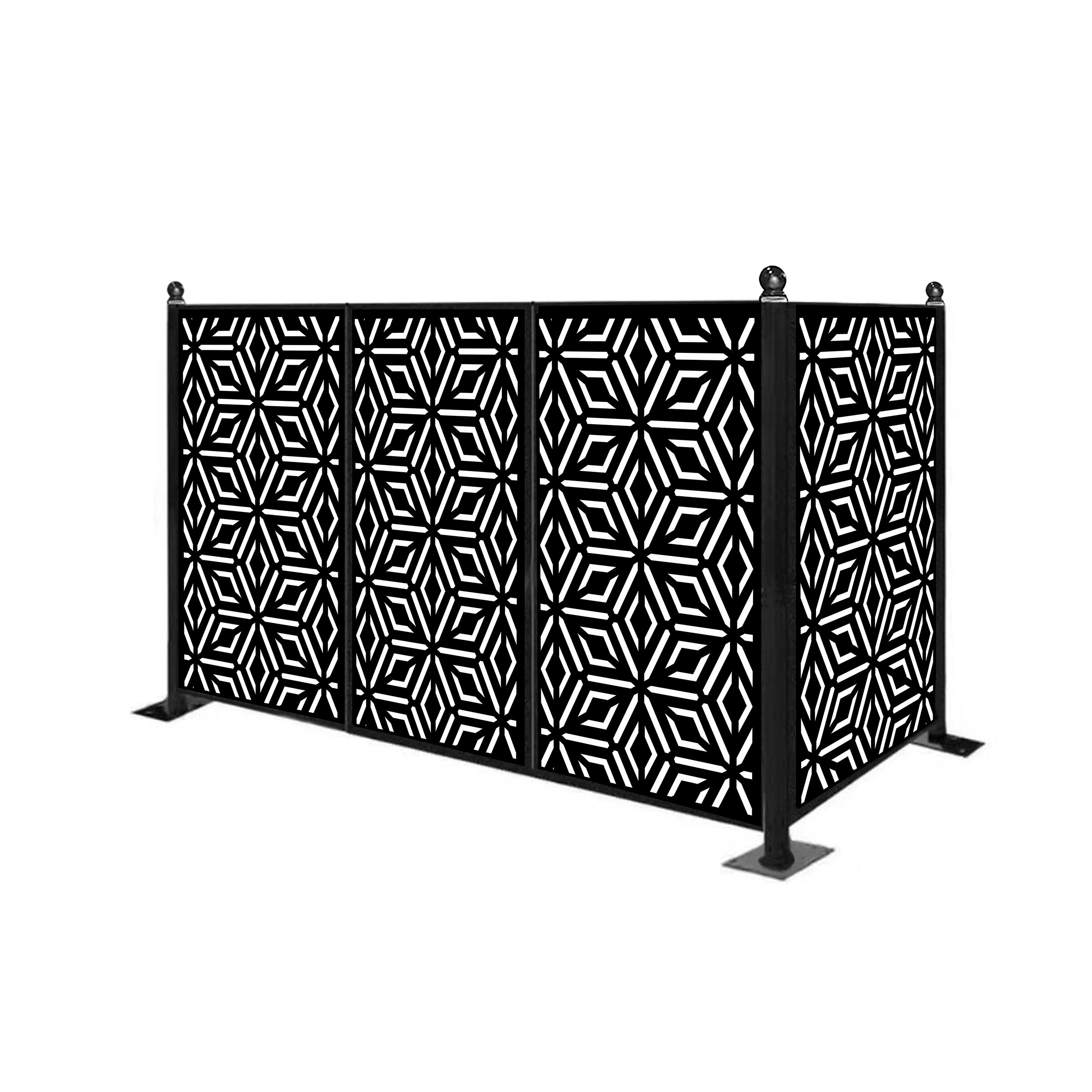 e-Joy 4 ft. H x 6 ft. W Modular Metal Privacy Screen - Wayfair Canada