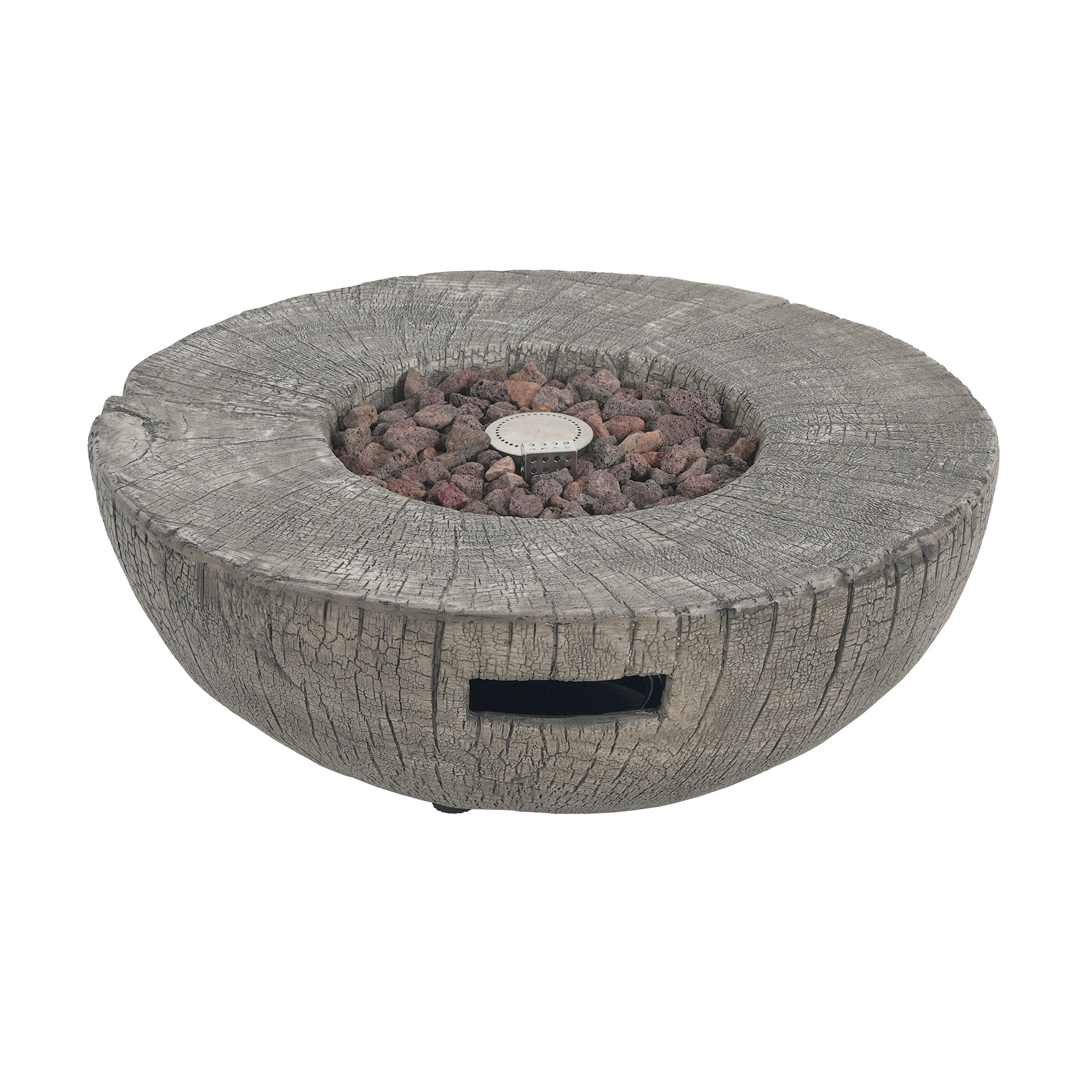 Latitude Run® Lance Outdoor 40,000Btu Mgo Propane Fire Pit (Tank Holder ...