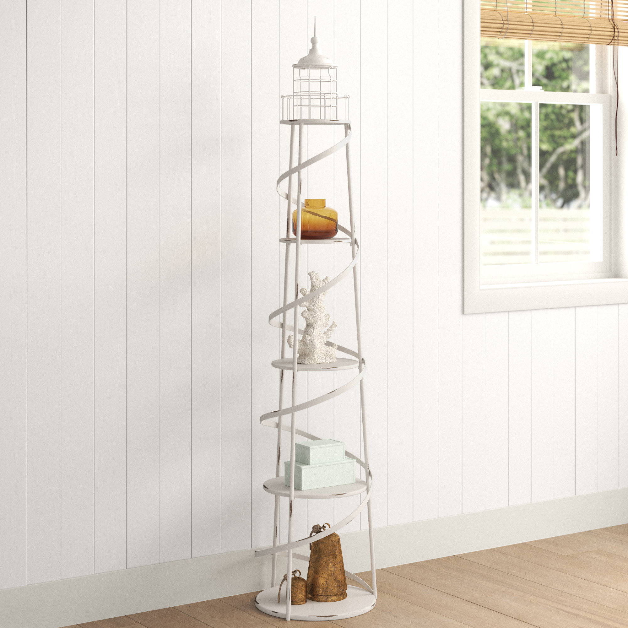 Sand & Stable™ Annalise 5 Tier Metal Lighthouse Display Unit & Reviews ...