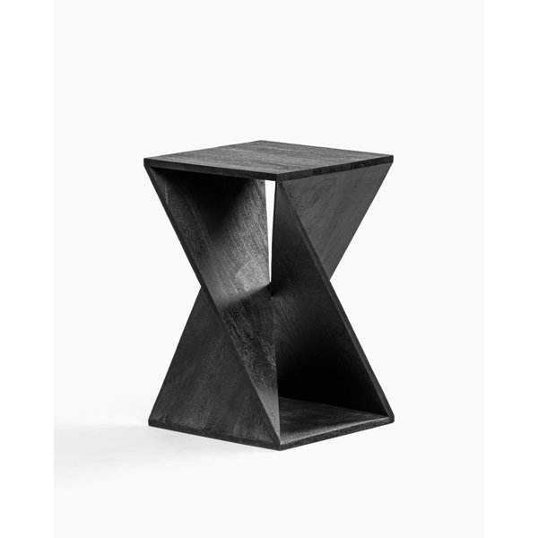 Millwood Pines Caelah Solid Wood Block End Table & Reviews | Wayfair