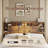 Latitude Run® King Size Wooden Platform Bed Frame with Storage ...