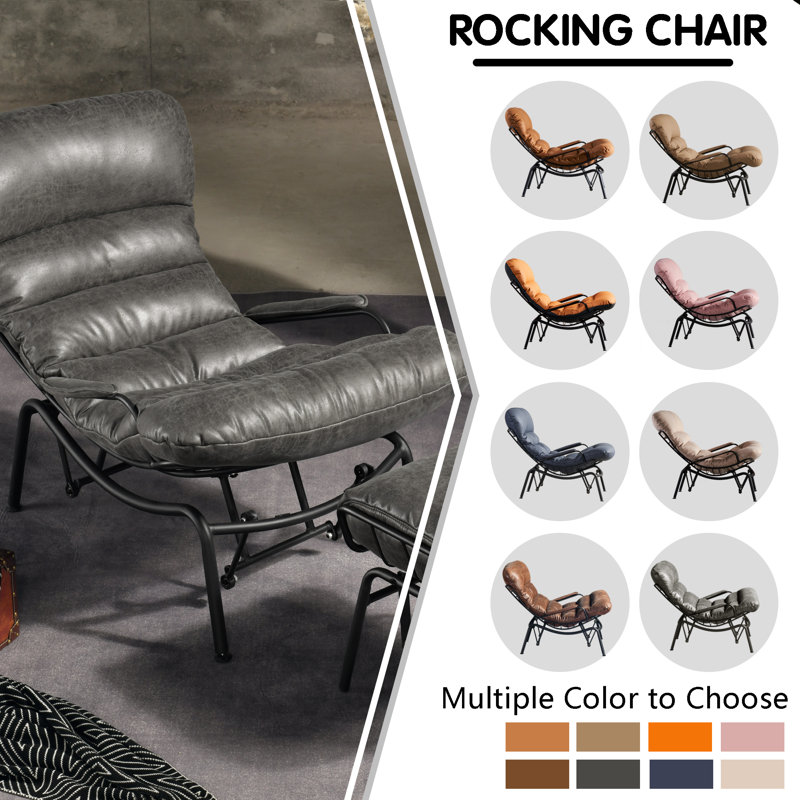 17 Stories Matigan Metal Rocking Chair | Wayfair