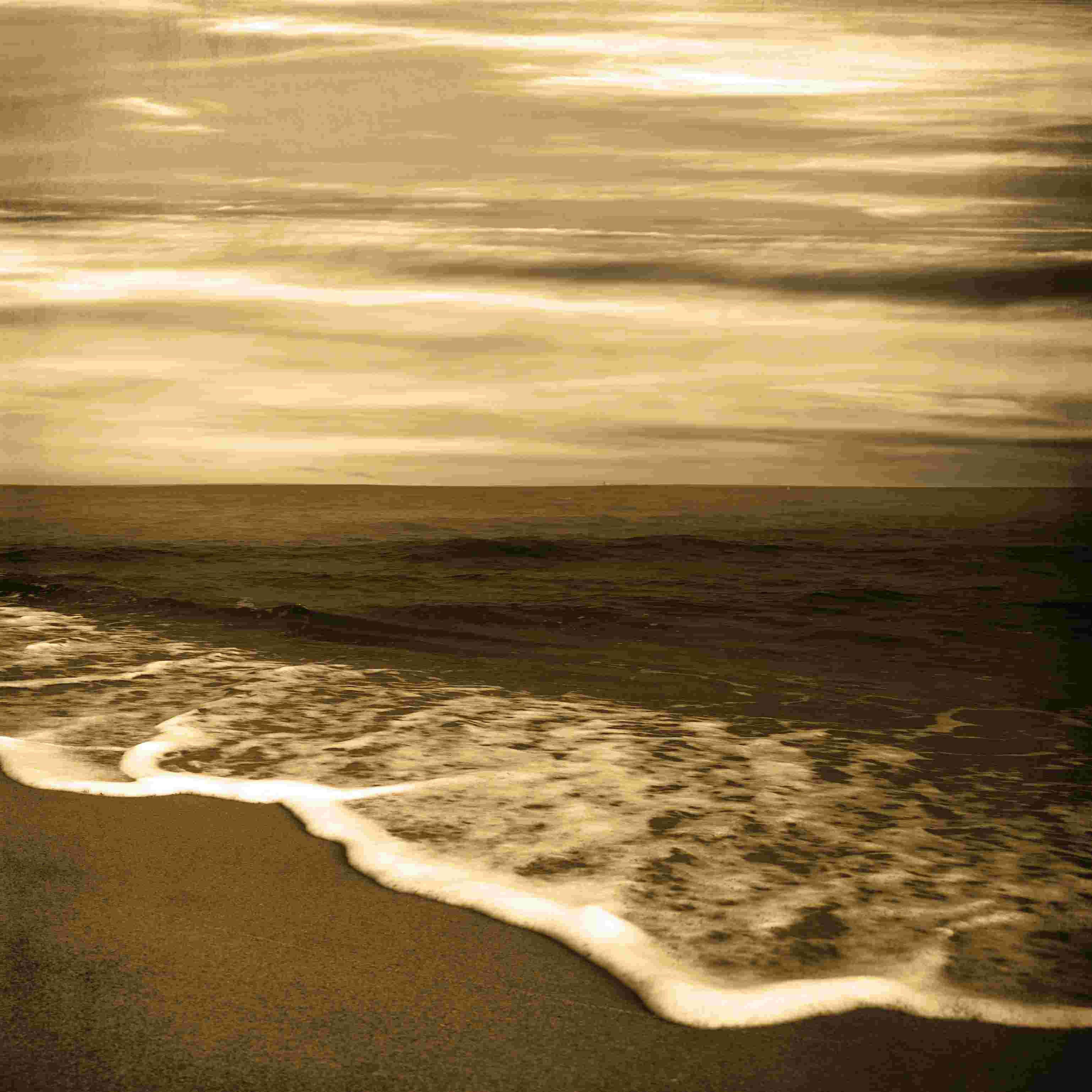 Highland Dunes Beach Times Sepia - Wrapped Canvas Painting | Wayfair