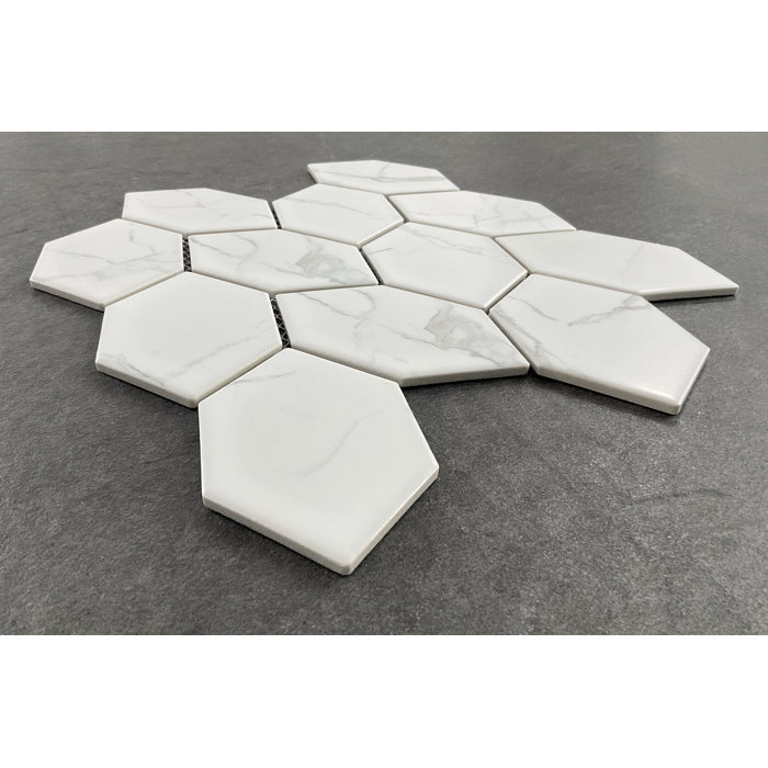ES Stone 3" x 3" Porcelain Novelty Mosaic Wall & Floor Tile | Wayfair