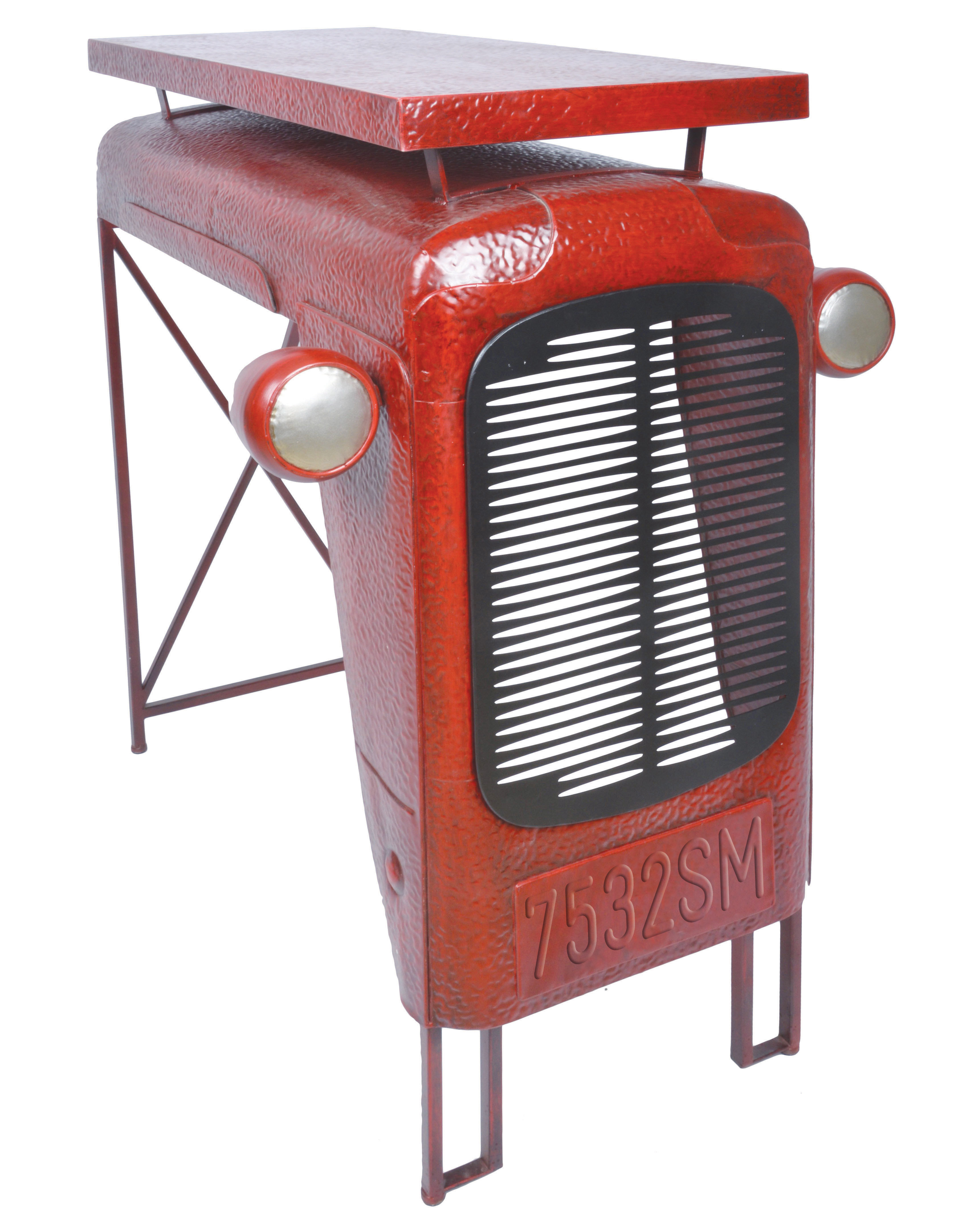 Williston Forge Edith Tractor Metal Bar Table & Reviews | Wayfair