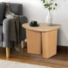Ebern Designs Tapered Tabletop Side Table In Natural Wood Feel - Build ...