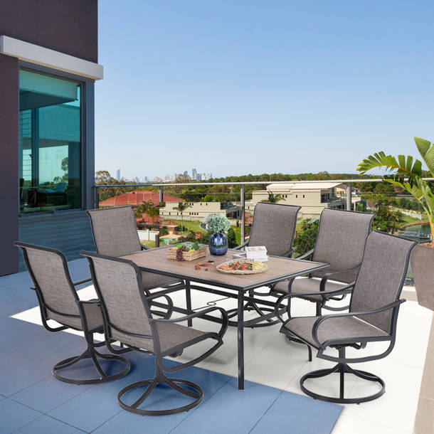 Lark Manor Alyah Rectangular 6 - Person 58.9'' Long Dining Set ...