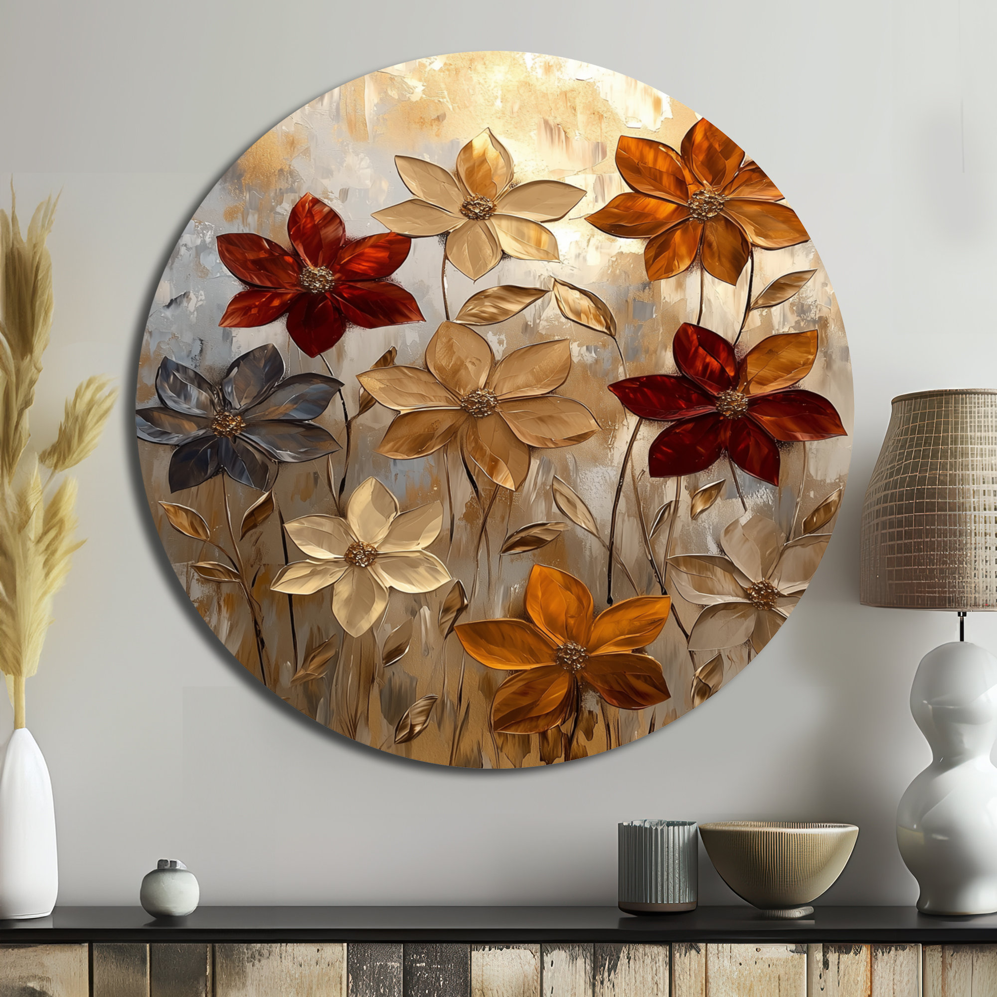 Round Metal Wall Art