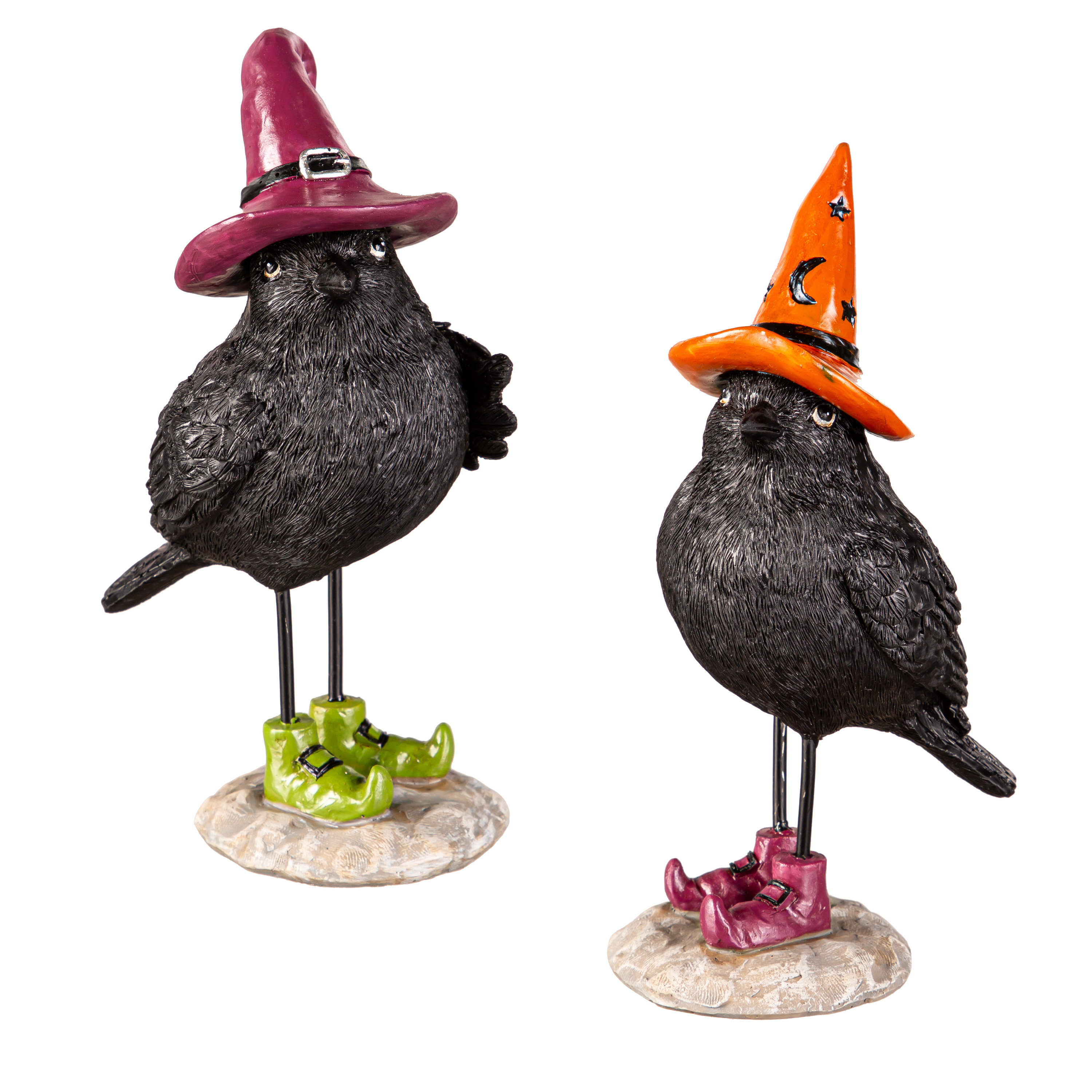 The Holiday Aisle® 6.7" Crow With Hats Table Top Set Of 2 - Wayfair Canada