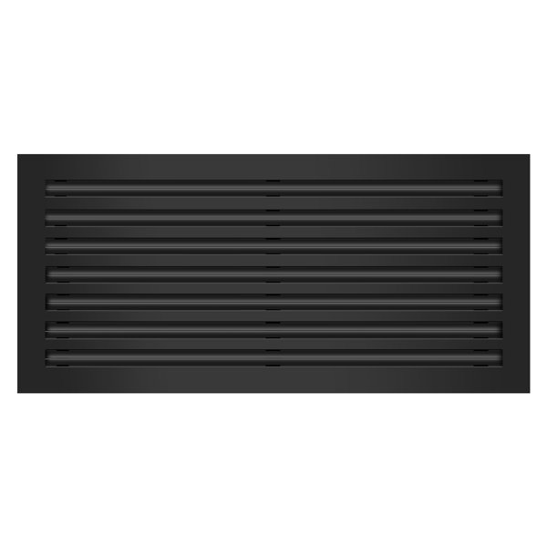 Texas Buildmart BUILDMART - 30x14 Black Modern AC Vent Cover - Standard ...