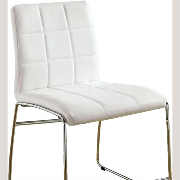 Orren Ellis Audain Tufted Metal Upholstered Back Side Chair Dining ...