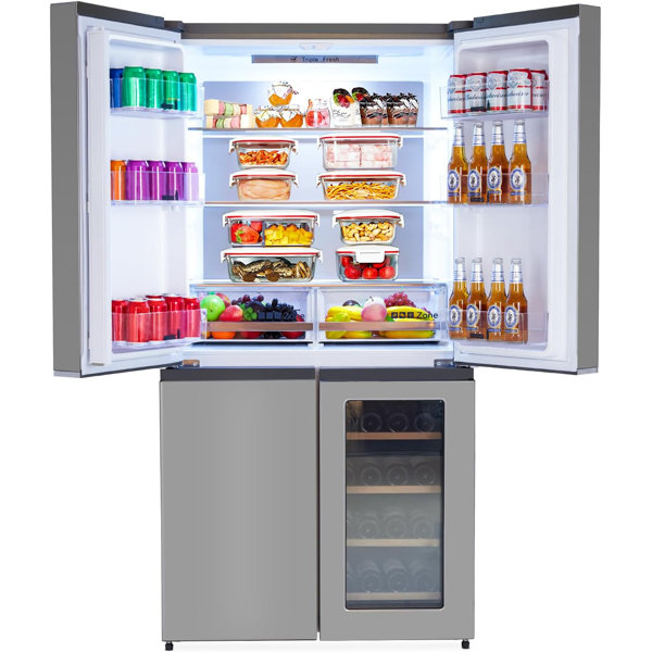 gaomon 4 Door French Door Refrigerator, 21 Cu.Ft Counter Depth ...