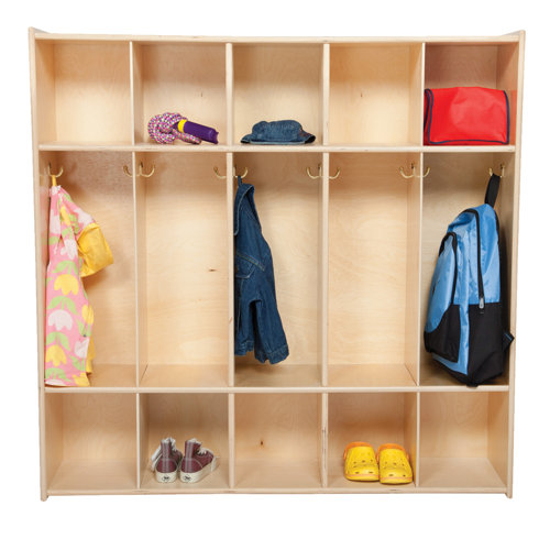 Wood Designs Contender Manufactured Wood 3 - Tier Cubby Locker ...