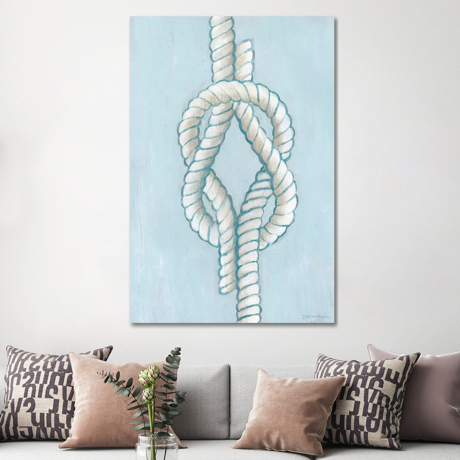 East Urban Home Starboard Knot III by Vanna Lam - Wrapped Canvas ...