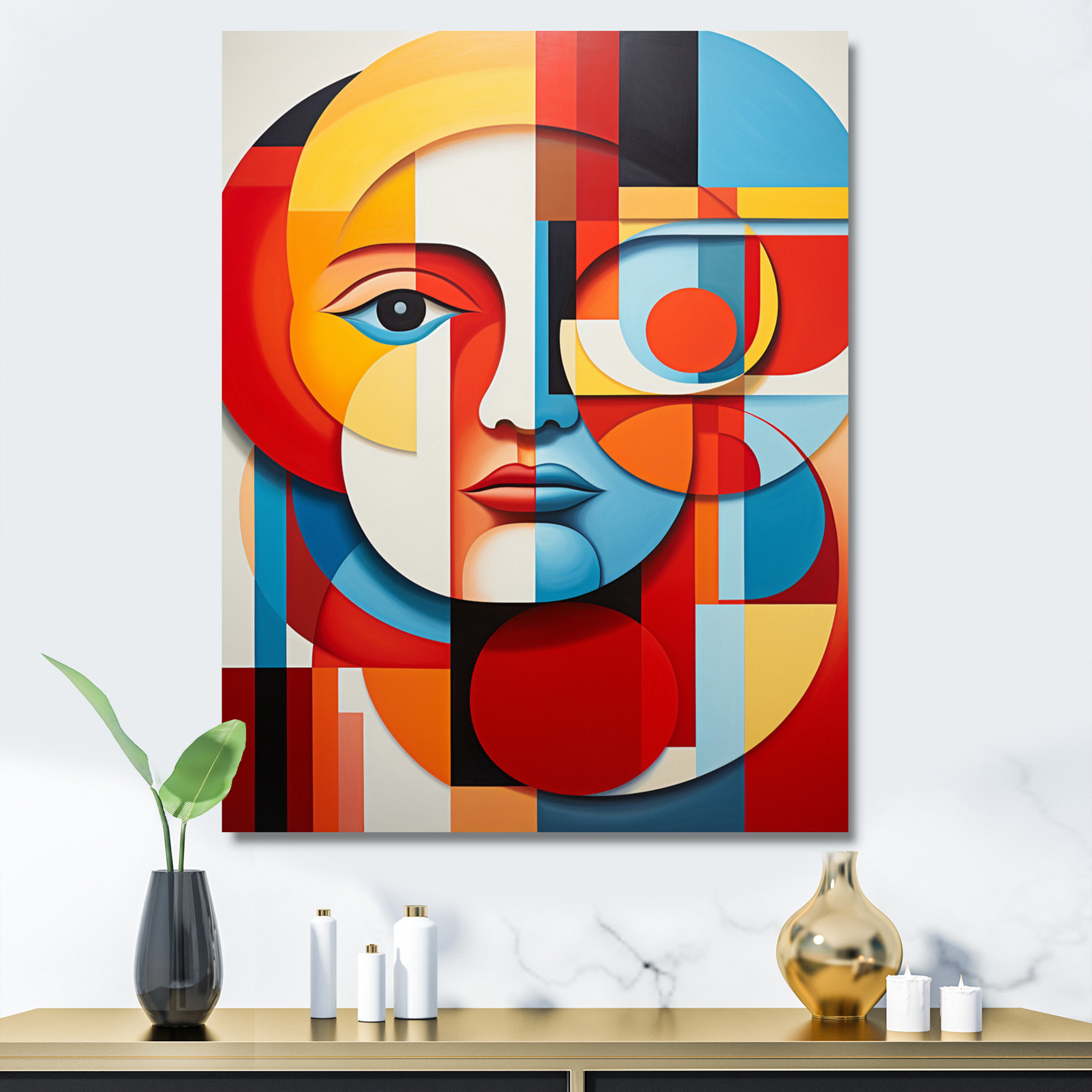 Wrought Studio Geometric Abstraction Portrait - Abstract Spirals Wall ...