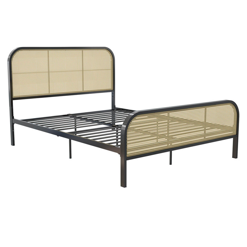 Mr. Kate Roxanne Metal and Cane Platform Bed & Reviews | Wayfair