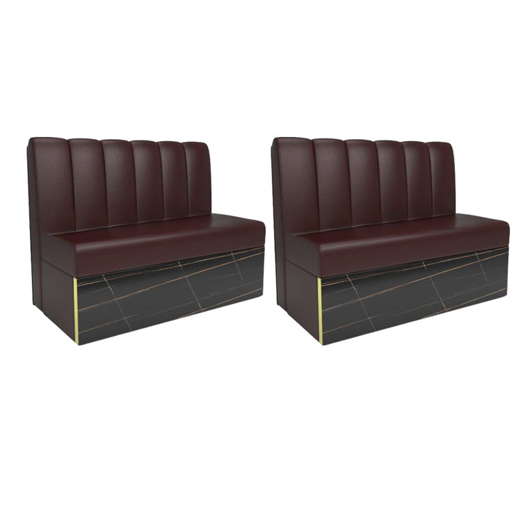 Canadian Linen Vintage Simple Bar Restaurant Cafe Benches Upholstered ...