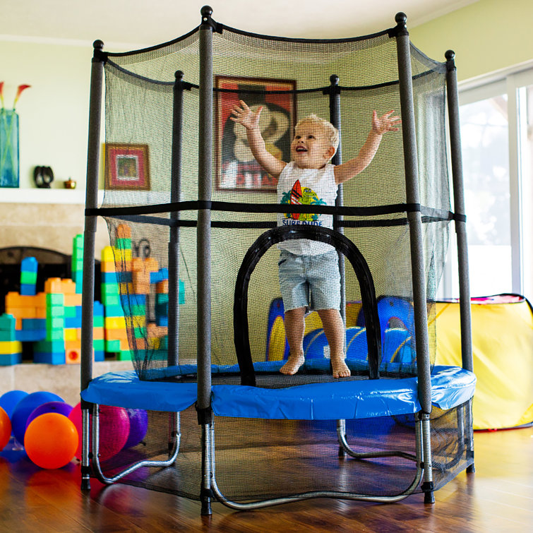 Jump Tastic Trampoline Jump Tastic 4.7' Round Toddler Trampoline ...