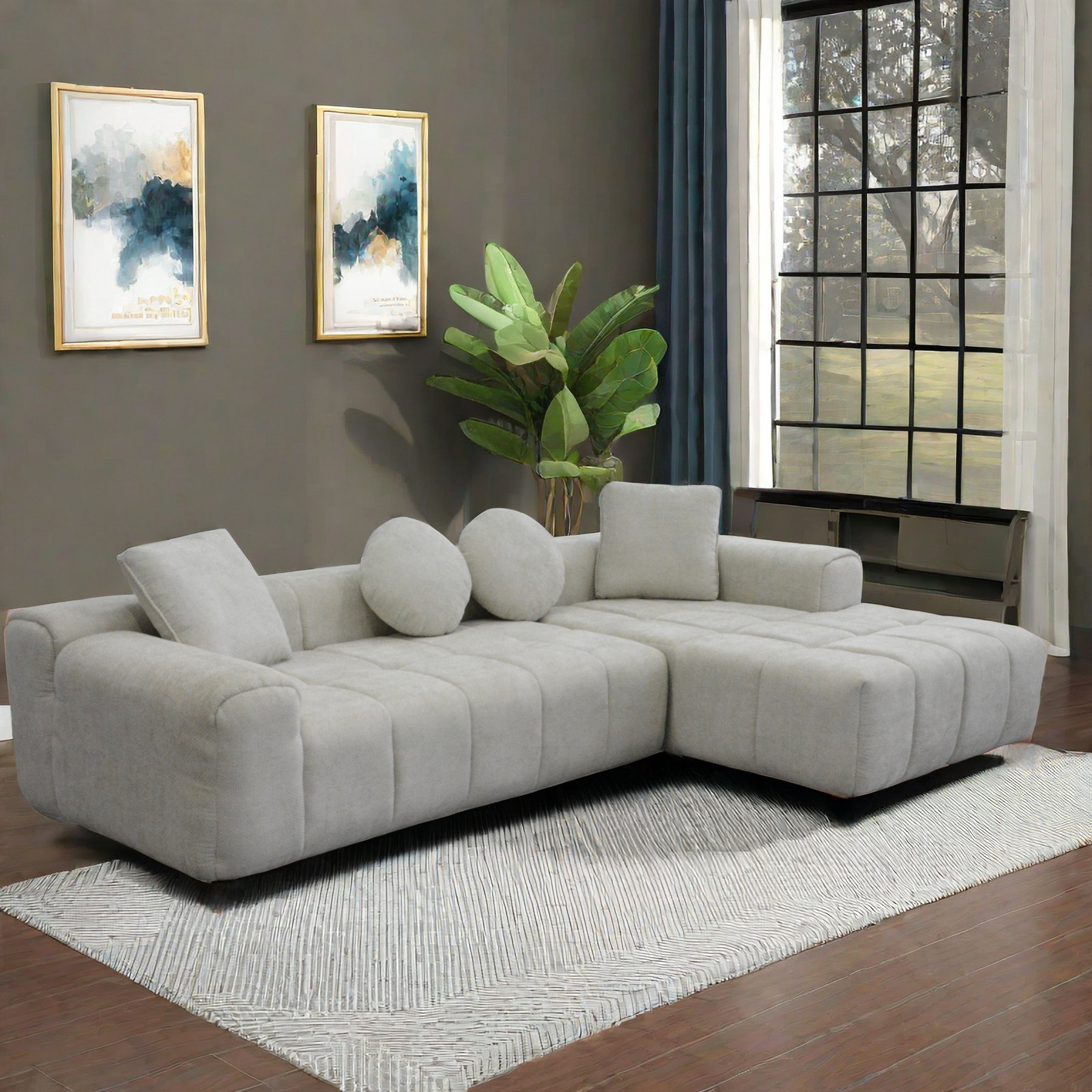 Latitude Run® Modern Modular Compressed Sofa - Wayfair Canada