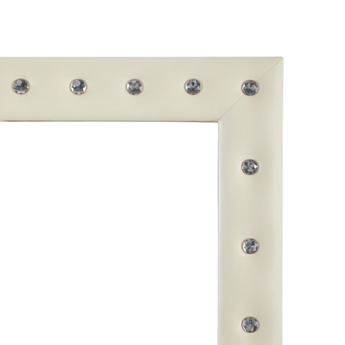 House of Hampton® Ennia Crystal Tufted Large Floor Mirror, 63"LX22"W ...