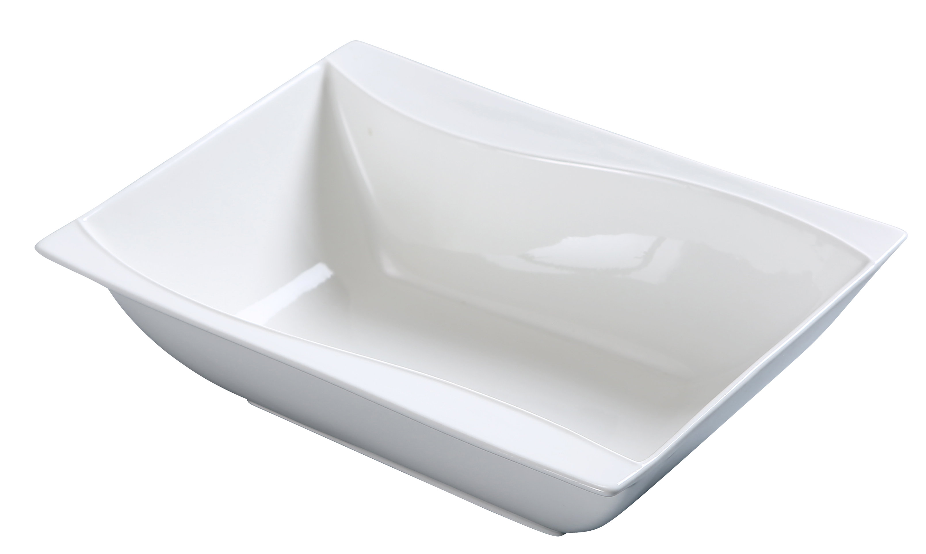 Yanco Sea Wave 15 oz. Rectangular Salad Bowl | Wayfair