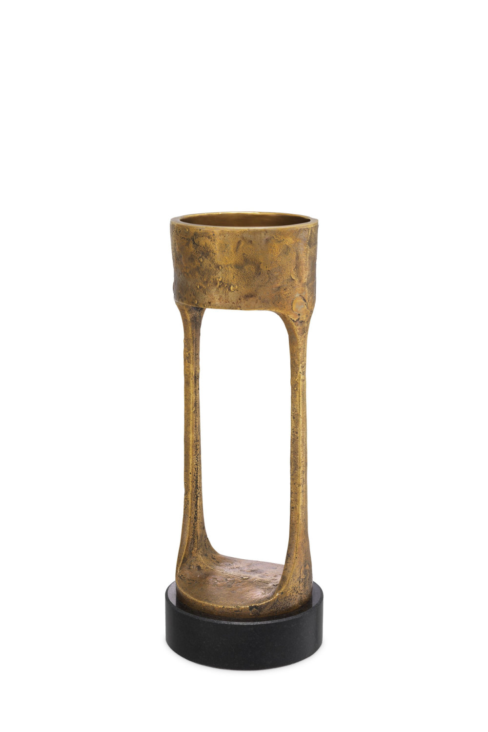 Eichholtz Bologna Brass/Granite Candlestick Holder | Wayfair