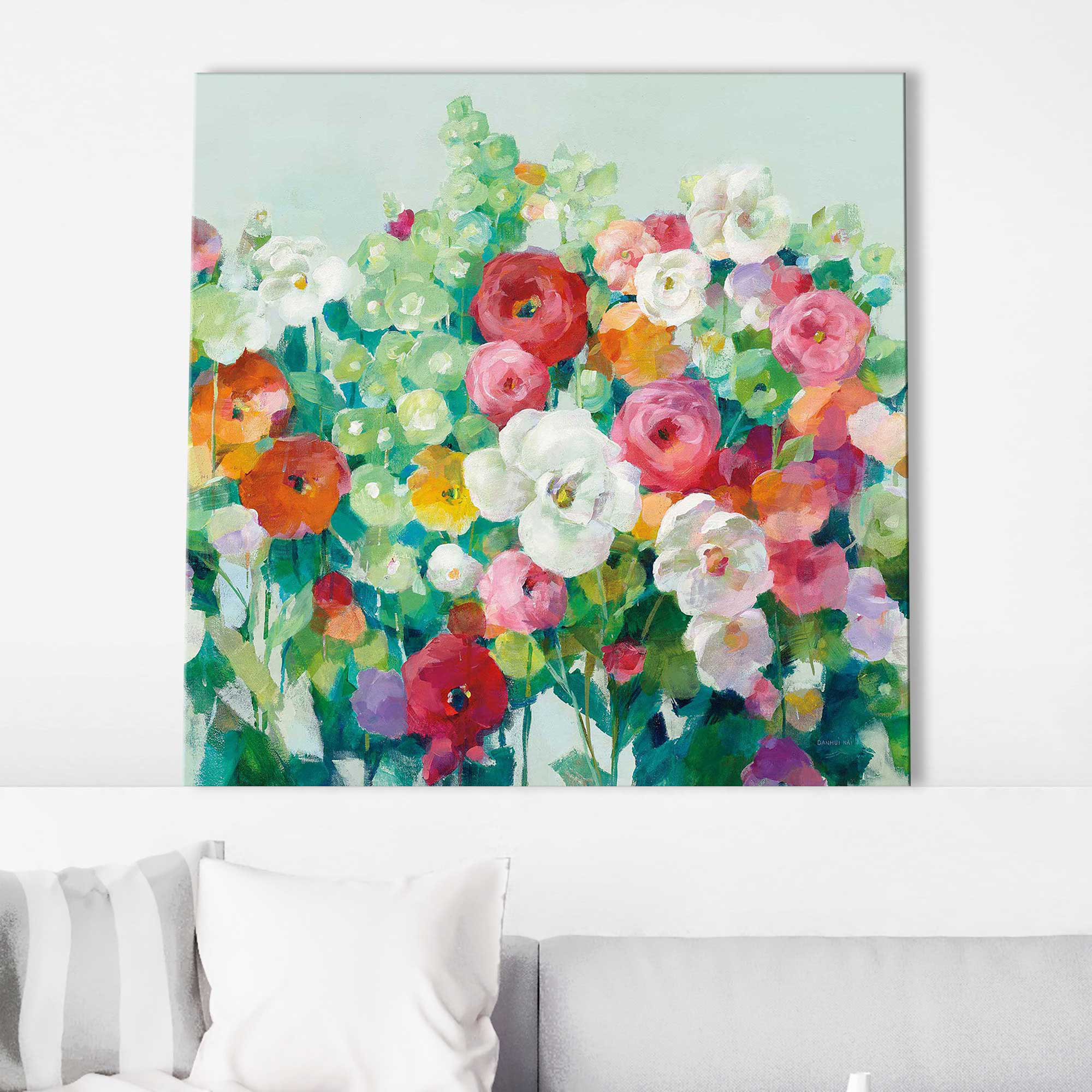 Red Barrel Studio June Beauties Pale Blue Crop - Painting - Wayfair Canada
