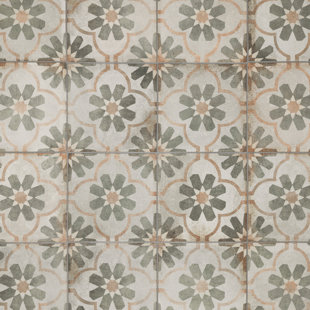 Patterned Porcelain Floor Tile You'll Love | Wayfair