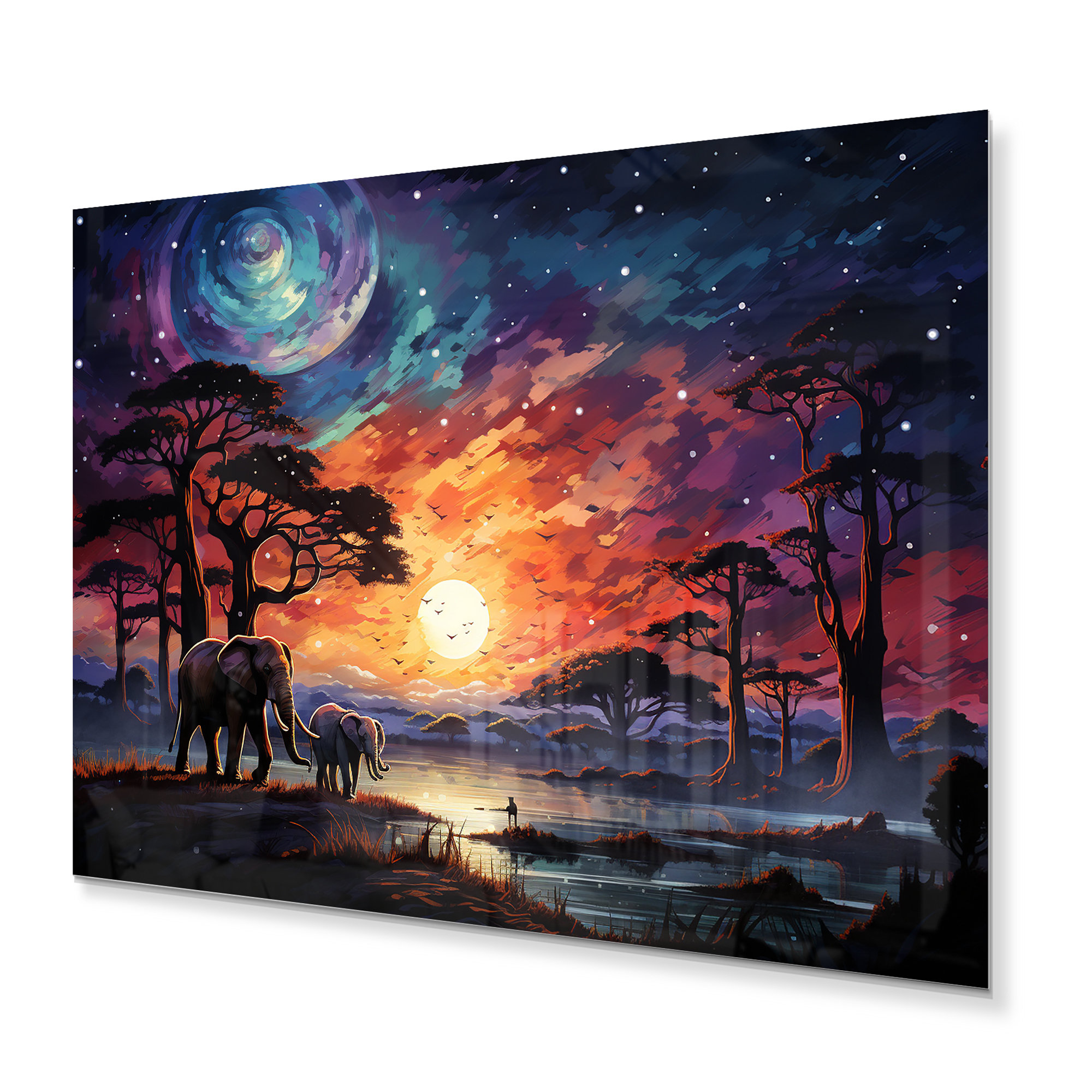 Latitude Run® African Celestial Safari I - African Metal Wall Art ...