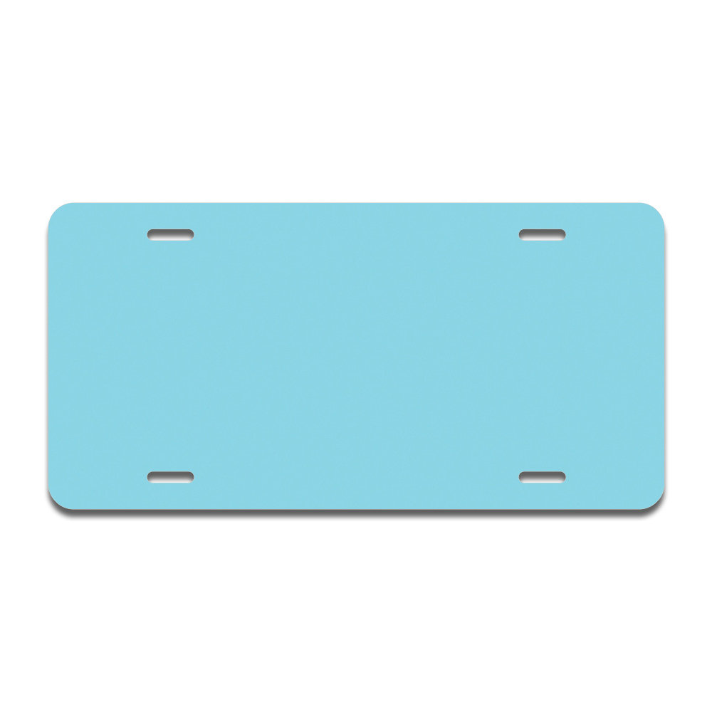 SignMission Solid Baby Blue Aluminum Licence Plate| Licence Plate 12" X ...