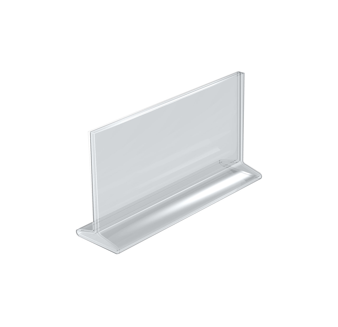 Azar Displays Top Loading Clear Acrylic T-Frame Sign Holder 8.5" Wide x ...