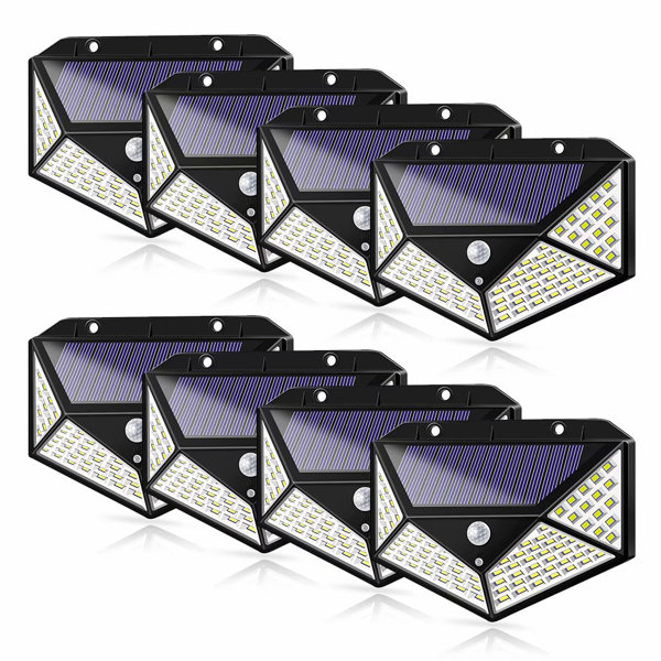 Aptoco Solar Powered Motion Sensor Wall Lights Pack 108LED Outdoor ...