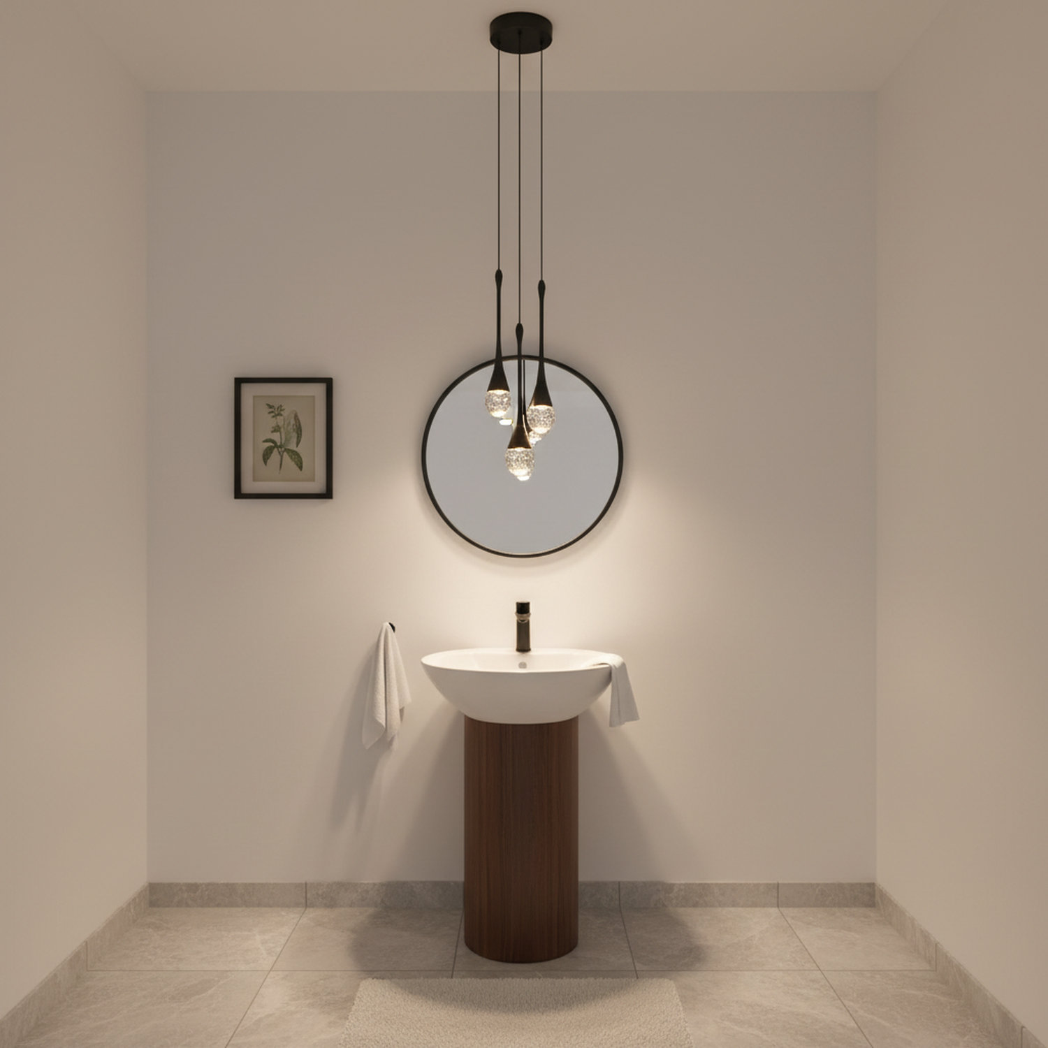 Wrought Studio™ Modern LED Teardrop Crystal Chandelier Switch Dimmable ...