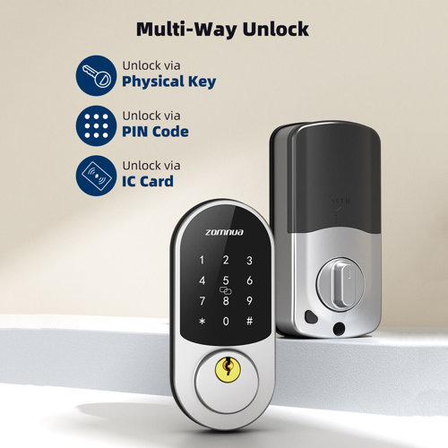 suming Keyless Entry Front Door Lock With Handle Wifi Smart Lock ...