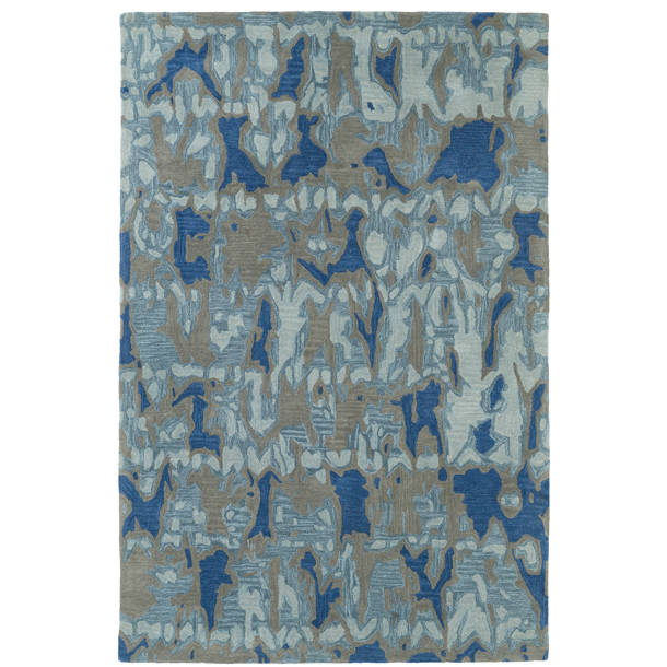 Orren Ellis Charlayne Wool Abstract Rug & Reviews | Wayfair