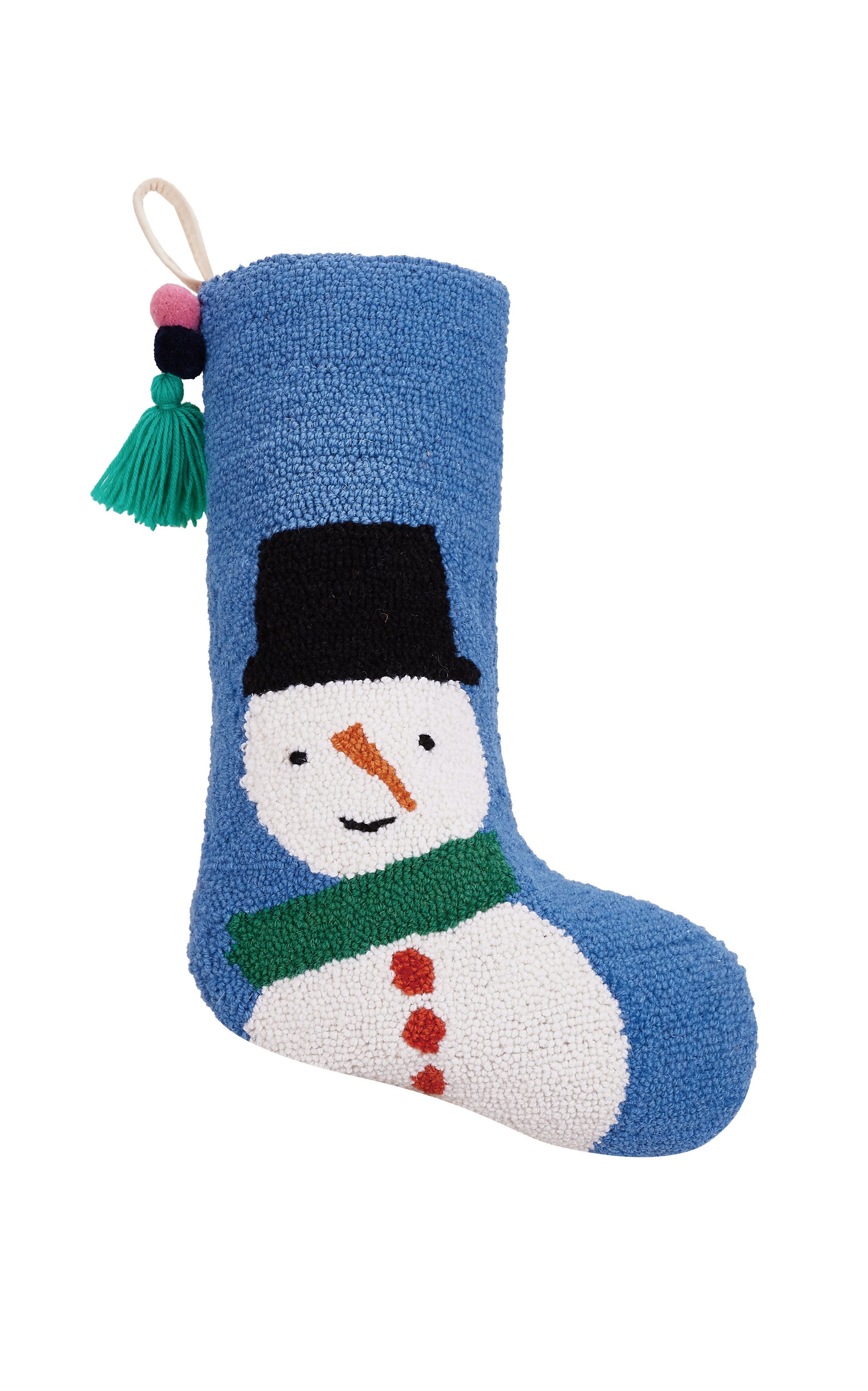 Mistletoe and Co. Snowman Wool Hook Stocking | Birch Lane