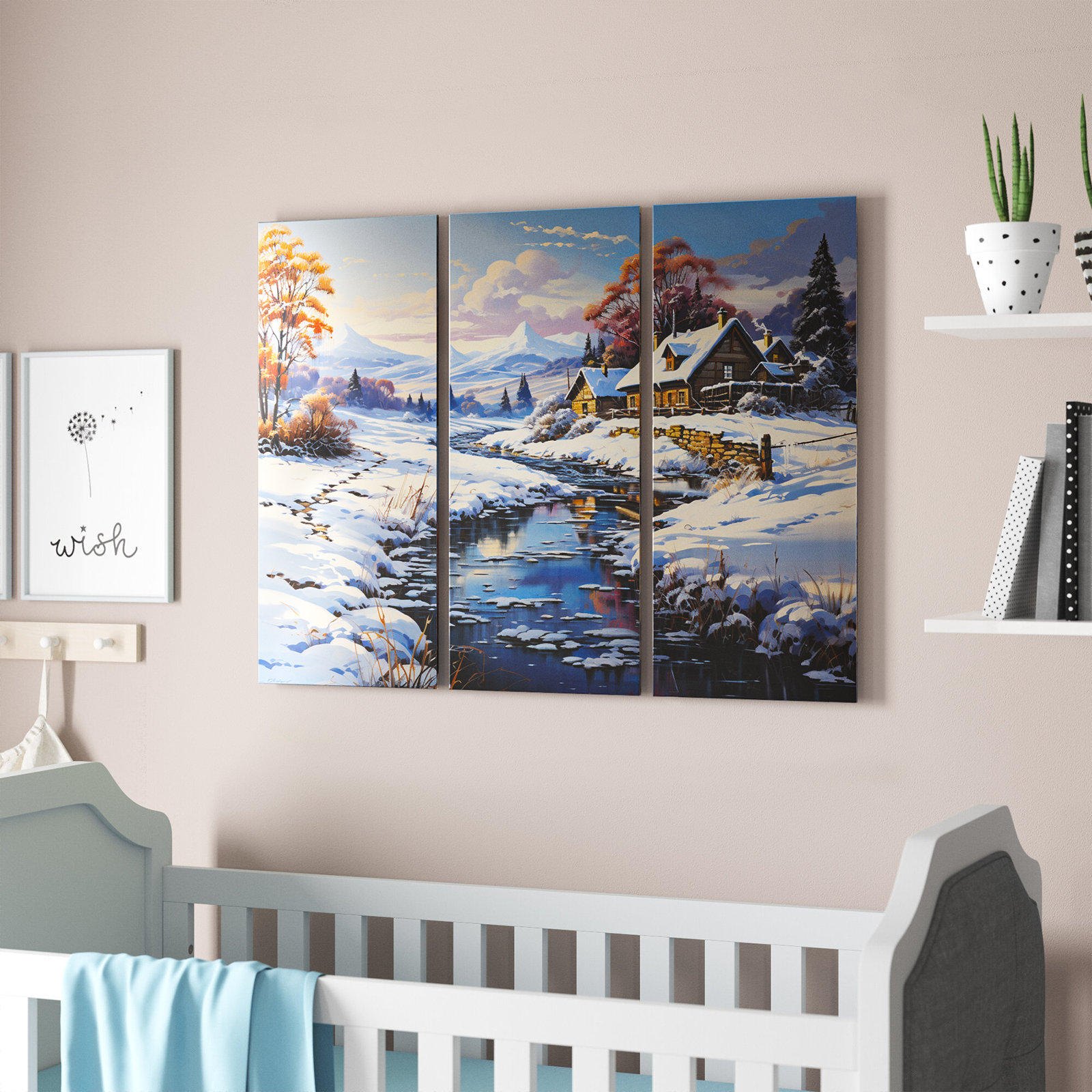 Wade Logan® Winter Country Charm Landscape I - Landscapes Metal Wall ...