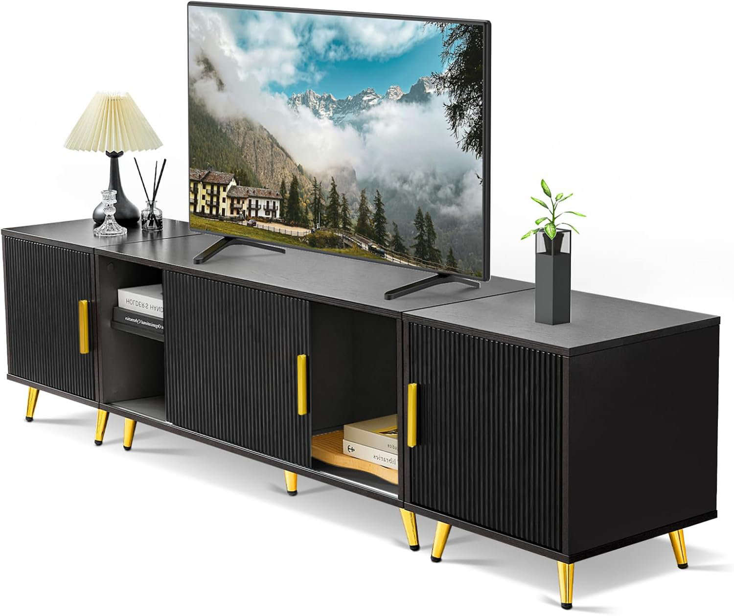 Latitude Run® Kenzingtyn TV Stand for TVs up to 85" with Storage ...